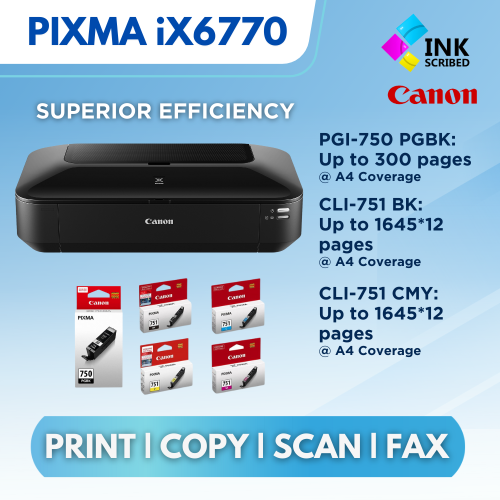 CANON IX6770 – Inkscribed Ph