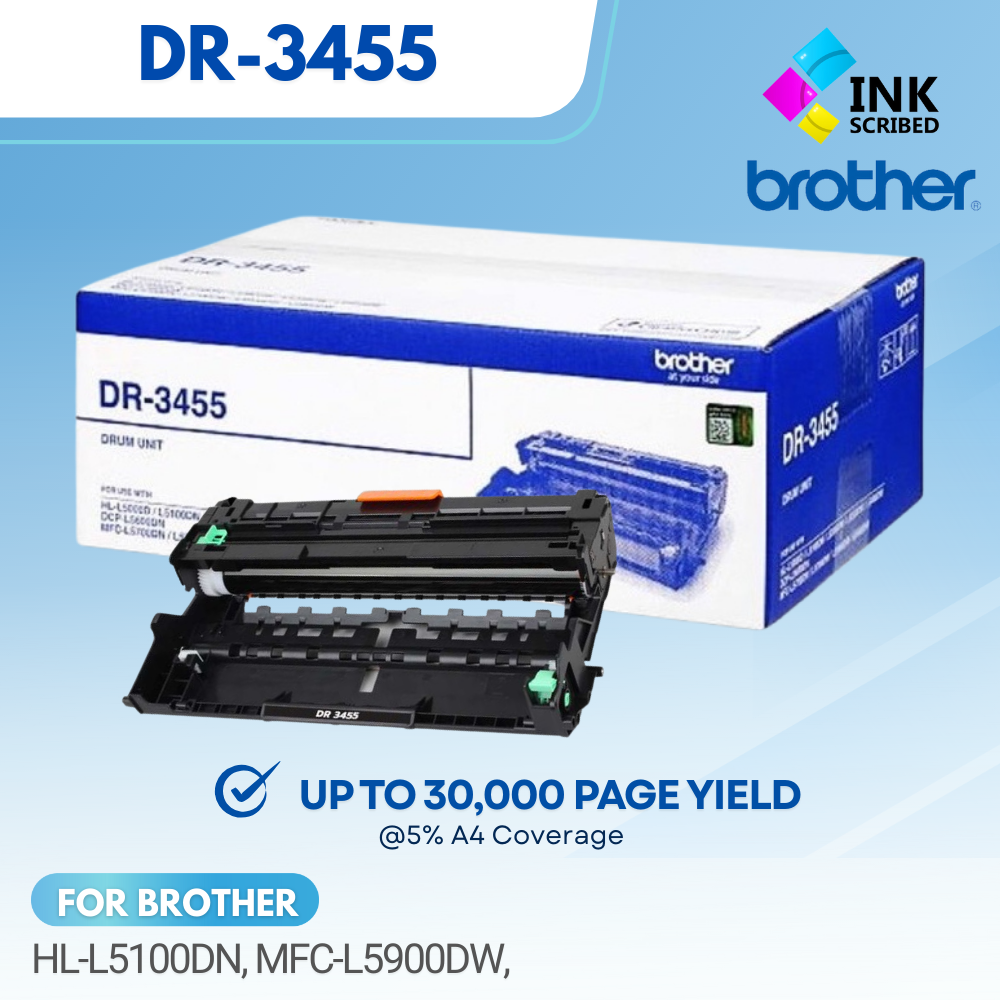 BROTHER DR-3455 BLACK DRUM CARTRIDGE – Inkscribed Ph