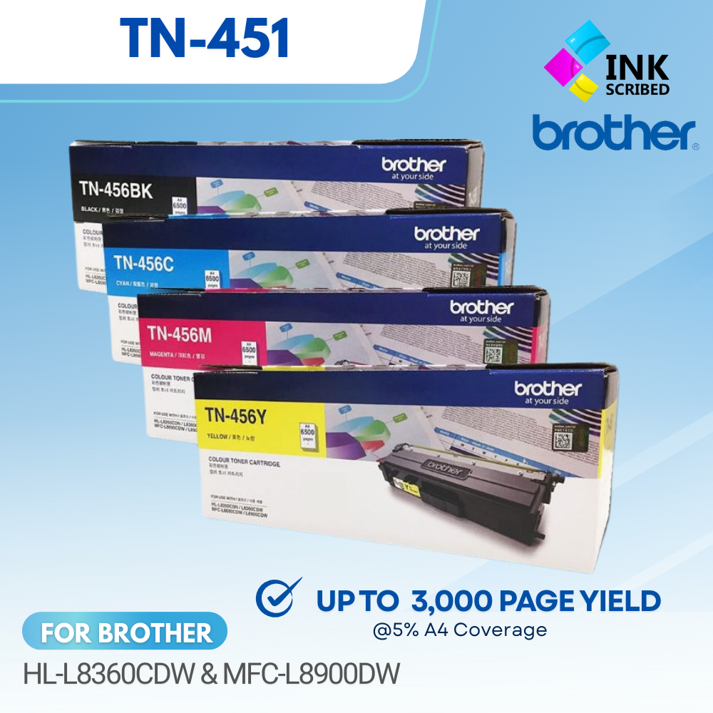 BROTHER TN-451 (CMYK) COLORED TONER CARTRIDGE – Inkscribed Ph