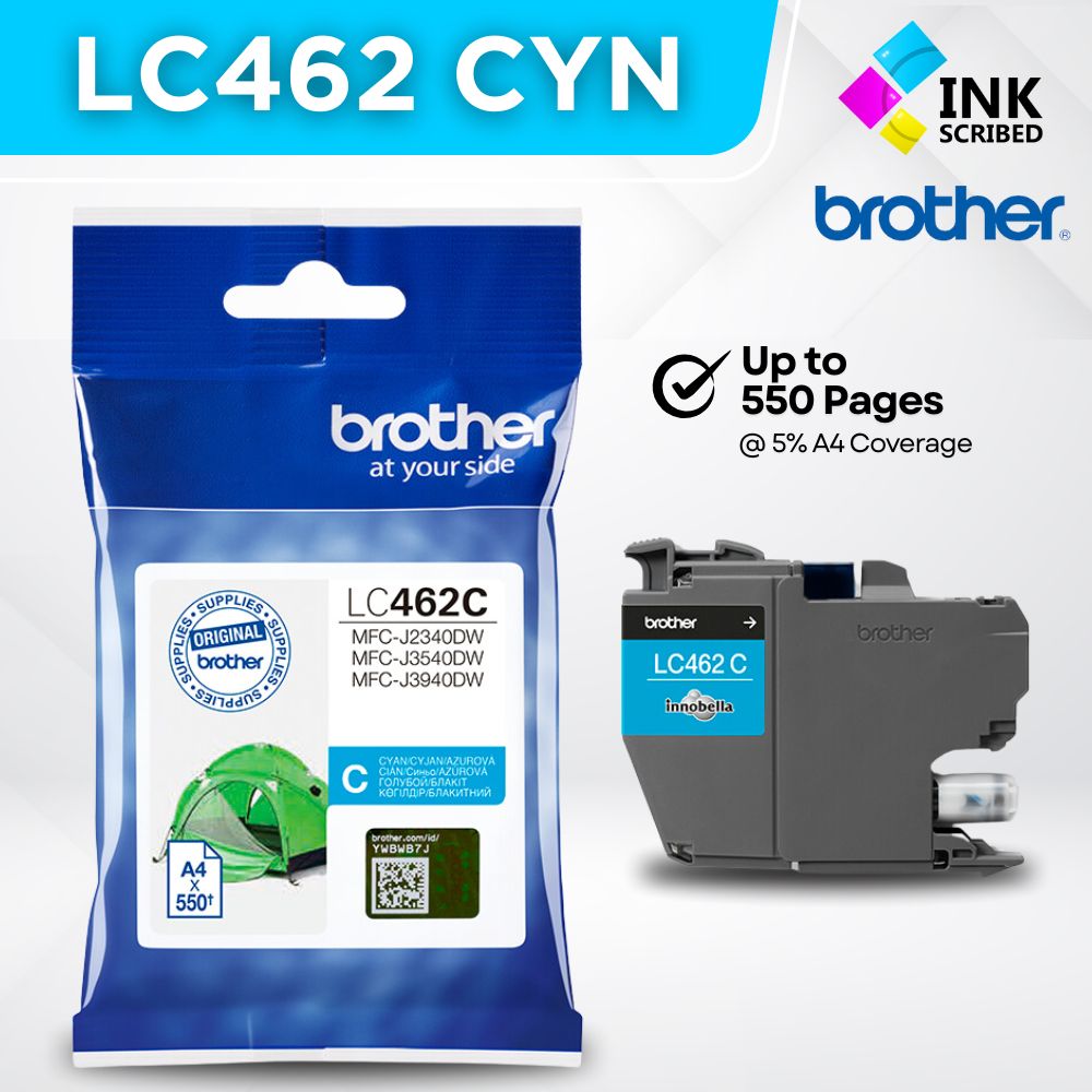 BROTHER LC462 (CMYK) COLORED GENUINE INK – Inkscribed Ph